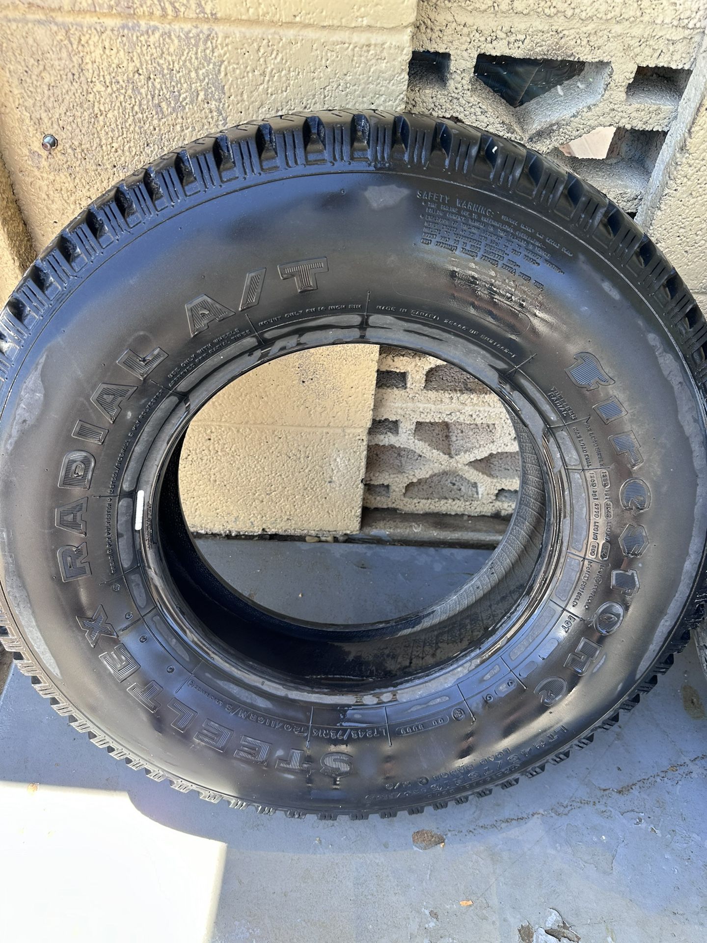 Used LT 245/75R16 Firestone Steeltex tire for Sale in Glendale, AZ ...