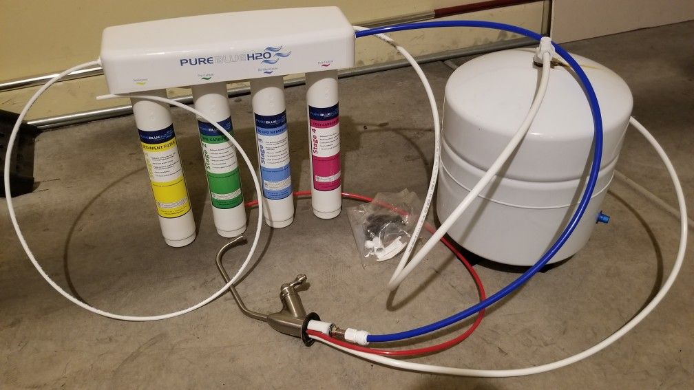 Water filtration system, reverse osmosis, Pure Blue H2O water purifier ...