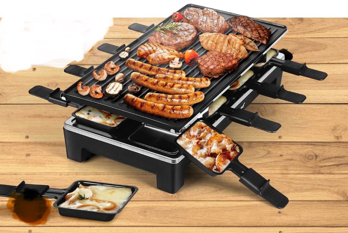 KOREAN BBQ ELECTRIC TABLE INDOOR GRILL. Techwood Raclette Grill. TWRG ...