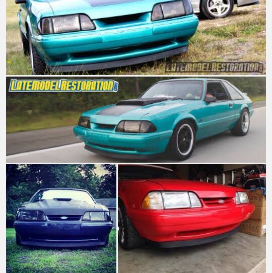 87-93 fox body lx chin spoiler by LMR Mach 1 splitter NEW for Sale in ...
