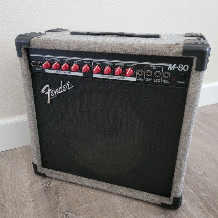 Fender Guitar Amplifier M80 M-80 Combo Amp. Made in USA for Sale in ...