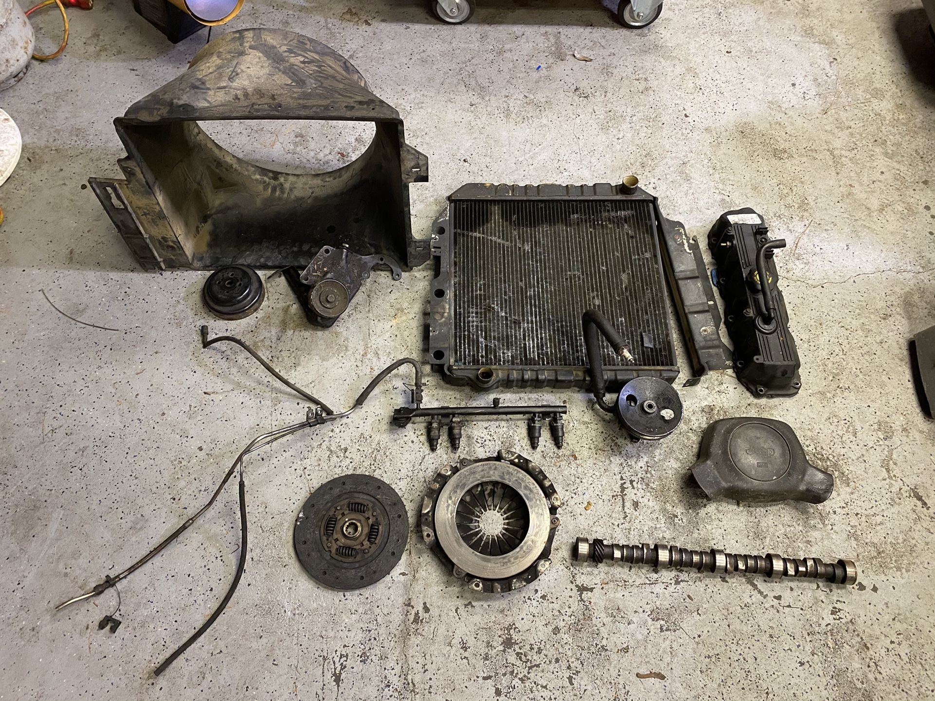 97 Jeep Wrangler TJ Parks four-cylinder manual transmission for Sale in ...