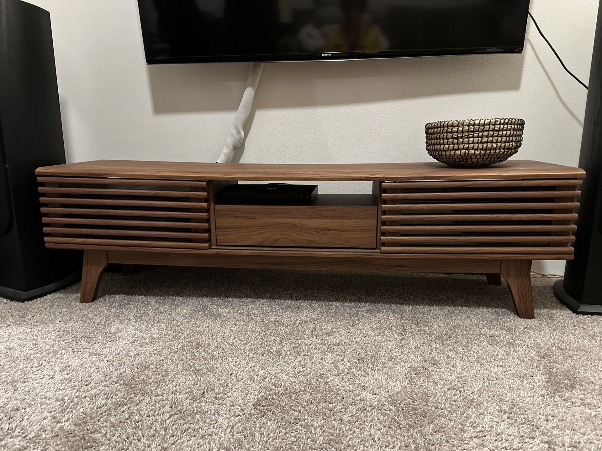 Walnut MCM Media Console for TVs up to 65” for Sale in Austin, TX - OfferUp