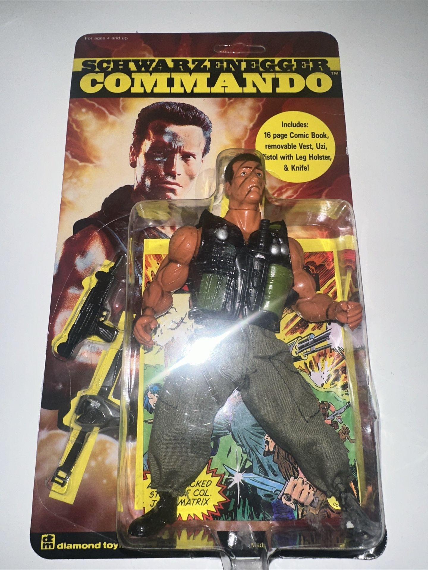 Schwarzenegger Commando Diamond Toymakers Action Figure Vintage 1985 ...