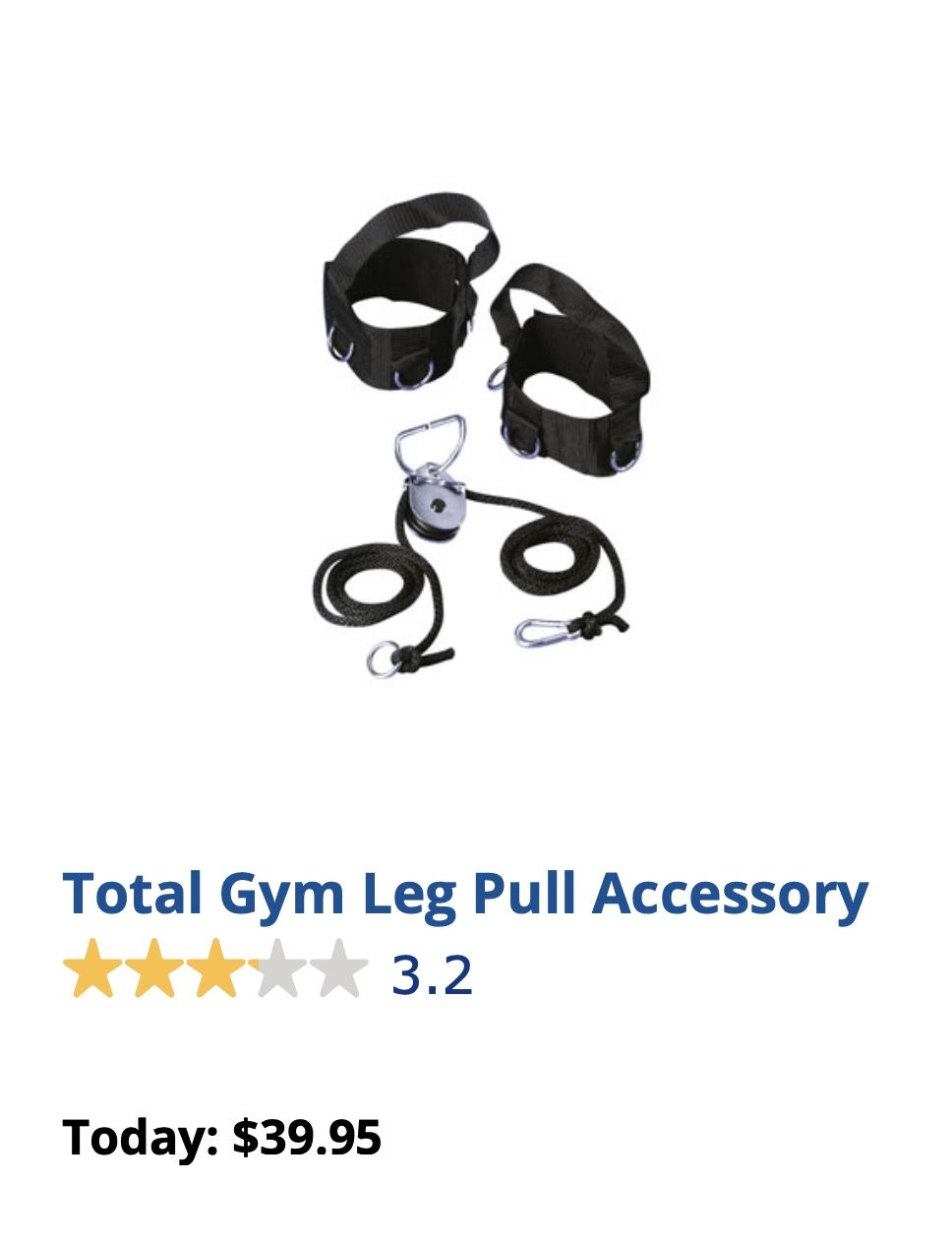 Total Gym Fit Pilates Leg Pulley System For Sale In Oceanside Ca