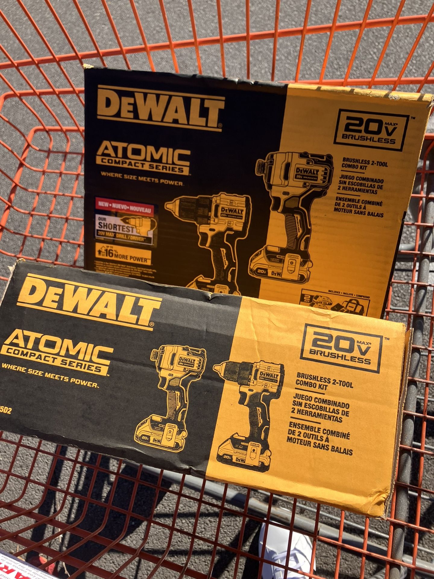 Dewalt Atomic 20 Volt Max Lithium Ion Cordless Combo Kit 2 Tool With