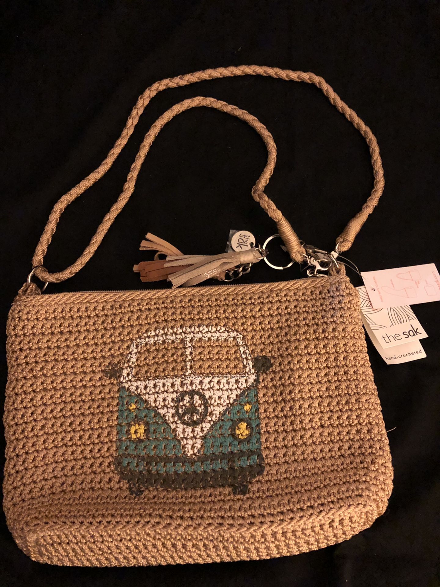 The Sak VW bus crossbody bag hand crocheted for Sale in Mesa, AZ - OfferUp