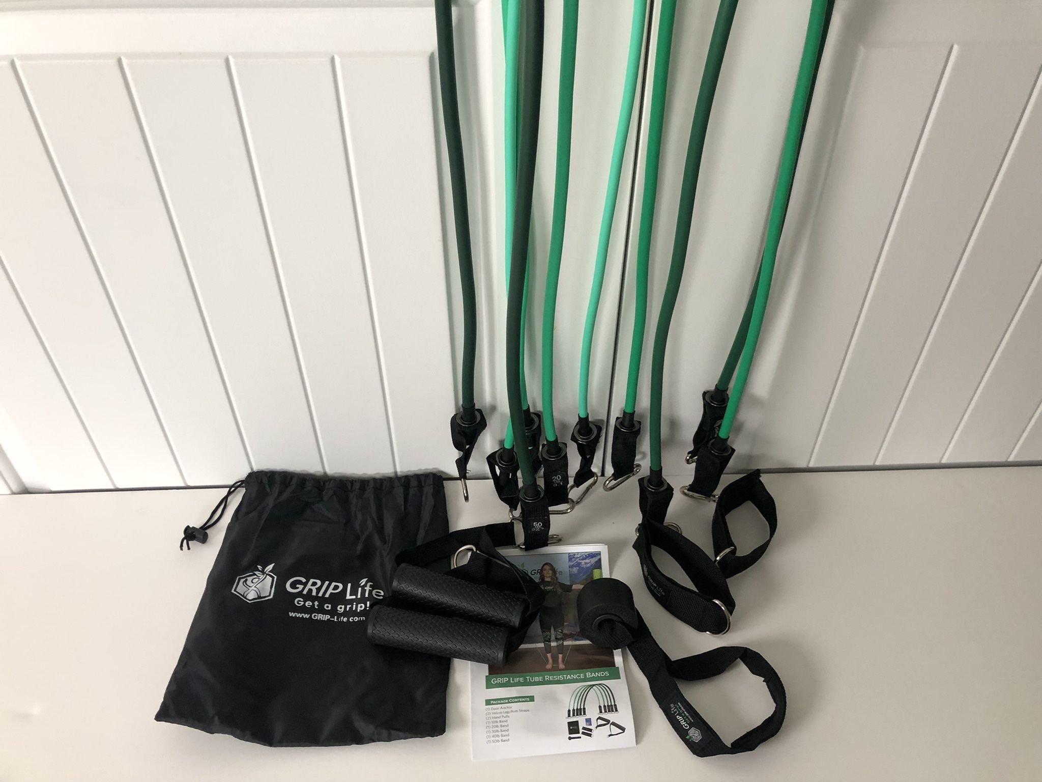 NEW Home Cables Resistance Bands Set (stackable 150lbs & hypoallergenic ...