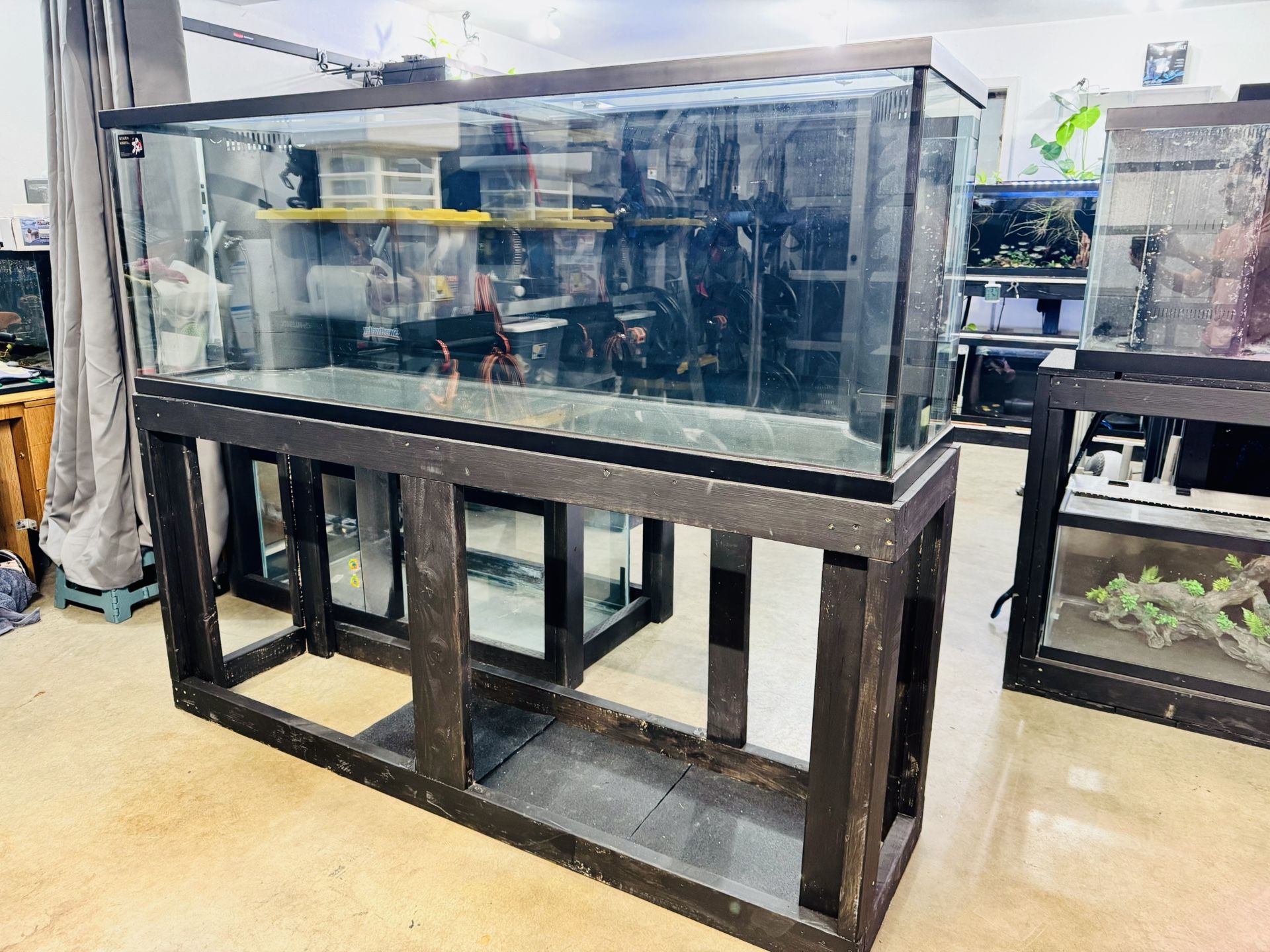 135 Gallon Fish Tank and Stand - NEW - Dual Overflow! for Sale in Gig ...