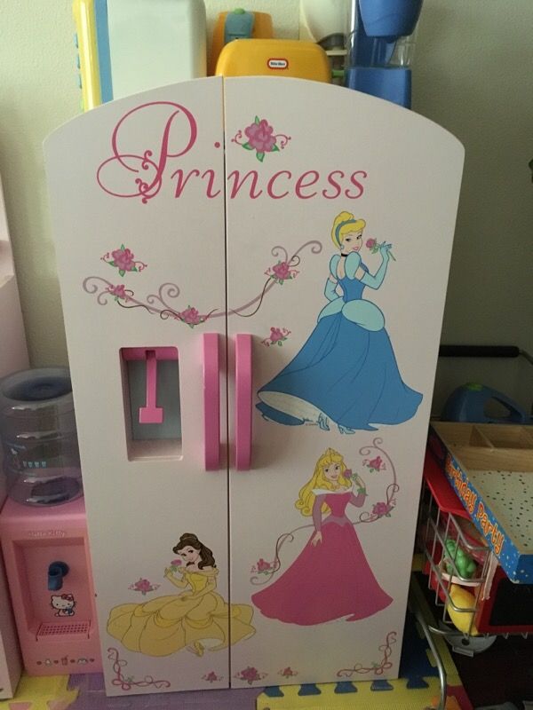 Disney Princess Make Belief Kitchen Fridge play set with all ...