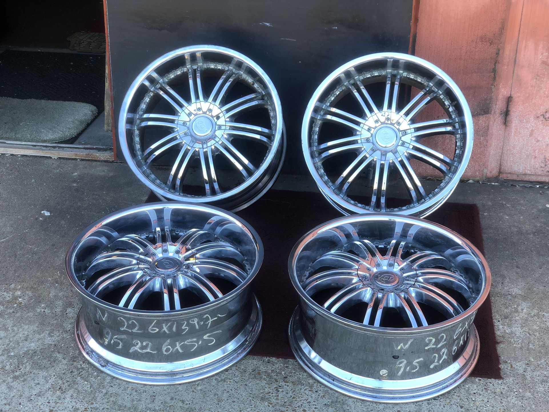 Chevy GMC Cadillac Dodge Nissan Infiniti Rims Wheels 22 Inch Chrome 6 ...