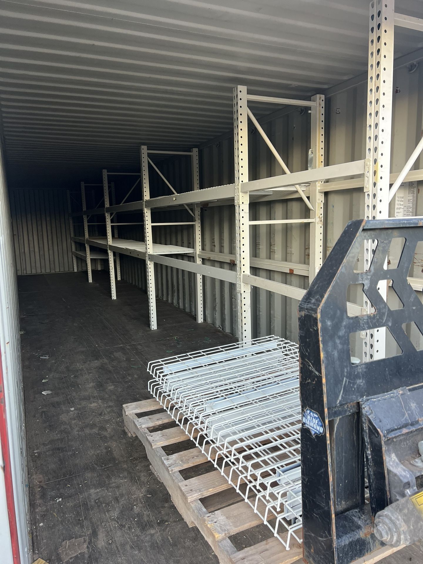 SHIPPING CONTAINER HEAVY DUTY METAL PALLET RACKS for Sale in Laveen ...