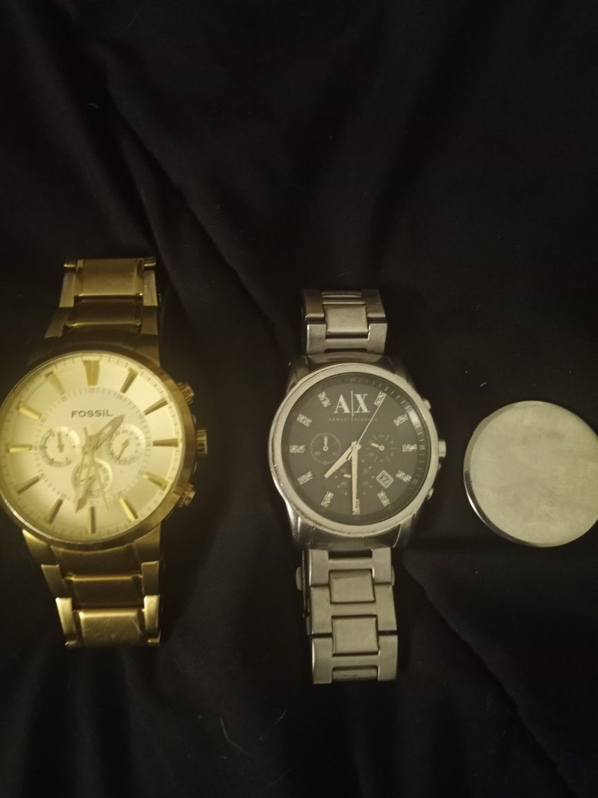 Fossil And Armani Exchange Watch for Sale in Palmdale, CA - OfferUp