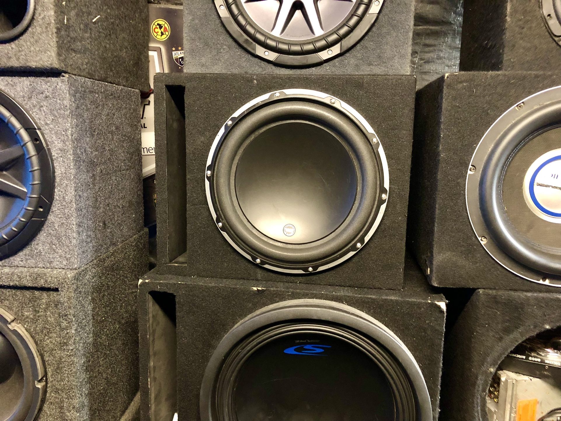 One” JL Audio 12W6v2-D4 W6v2 Series 12" subwoofer with dual 4-ohm voice ...