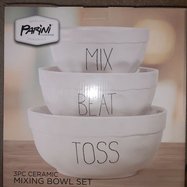 Parini Ceramic Mixing Bowl Set. for Sale in Hemet, CA - OfferUp