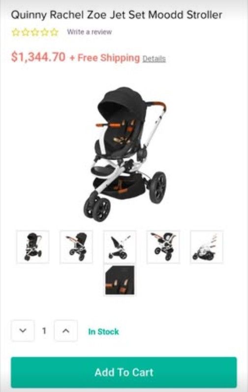 Designer Quinny × Rachel Zoe Stroller & Maxi Cosi × Rachel Zoe Car Seat ...