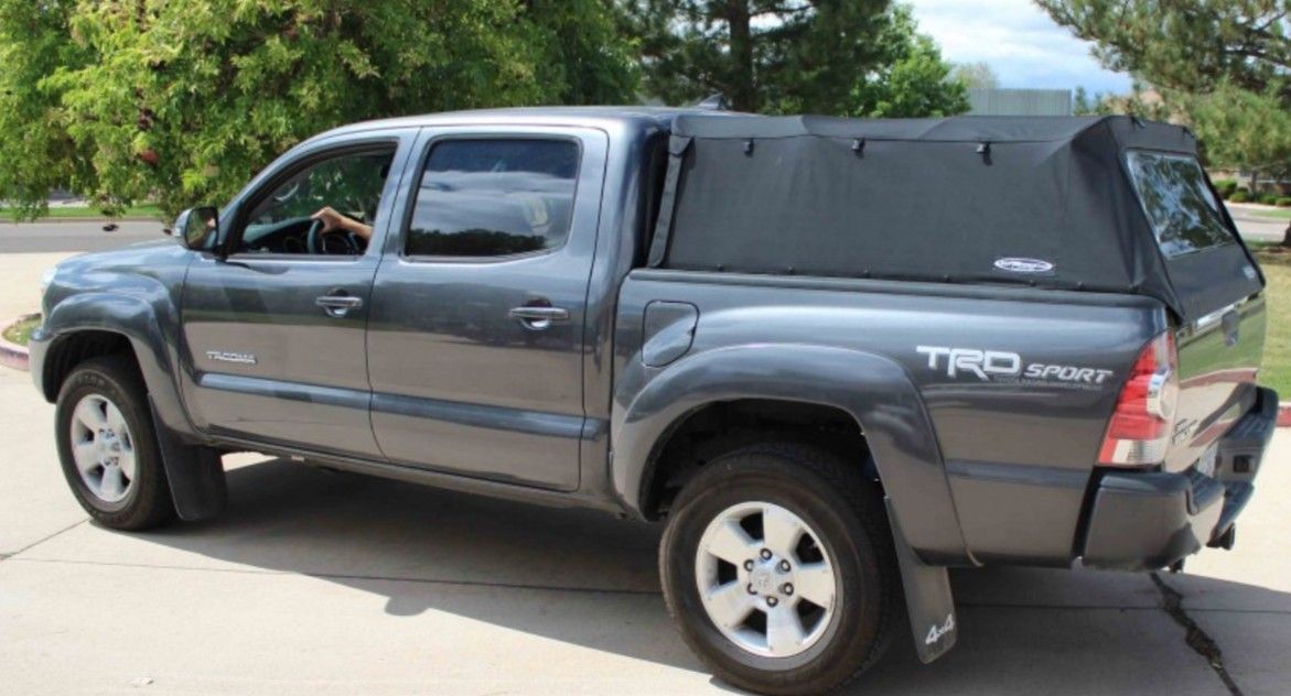 Soft topper truck soft top camper shell brown tan camel color for Sale ...