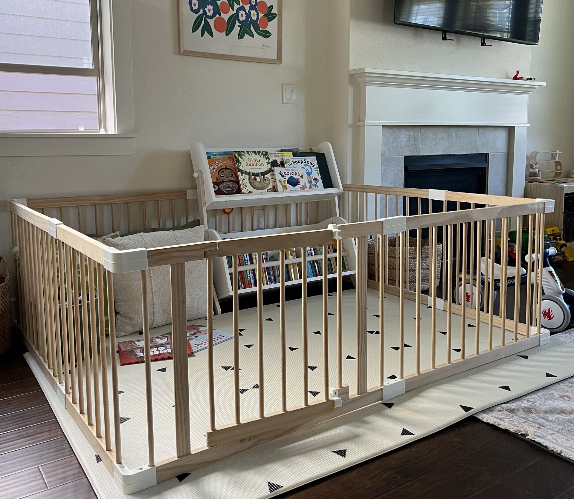 Harppa Wooden Play Pen Baby Gate | Montessori for Sale in Portland, OR ...