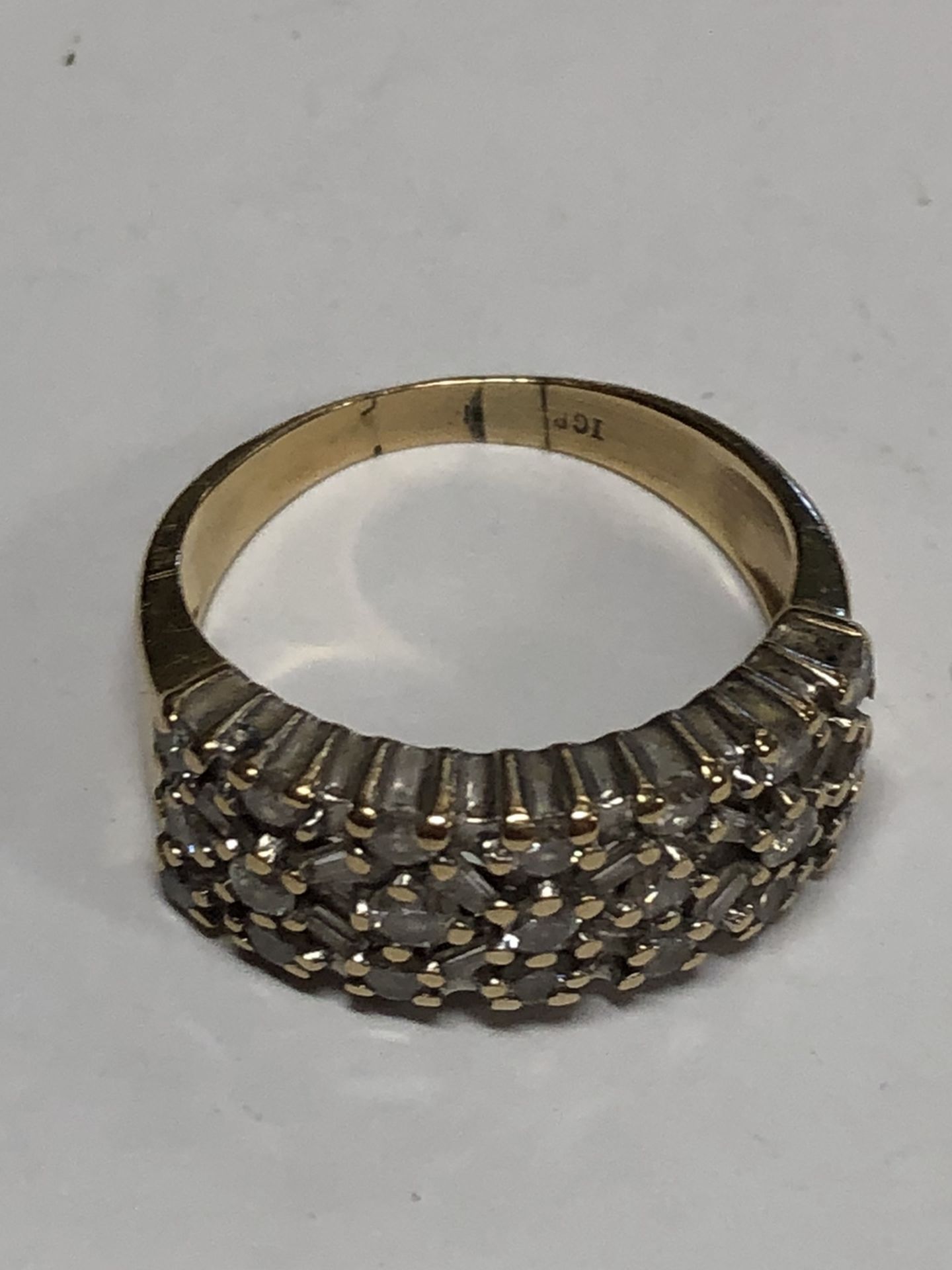 14k Gold Diamond Ring Band 4.1 Grams Size 6 (GS) for Sale in Los ...