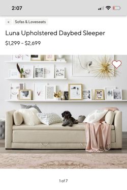 Luna upholstered daybed sleeper store