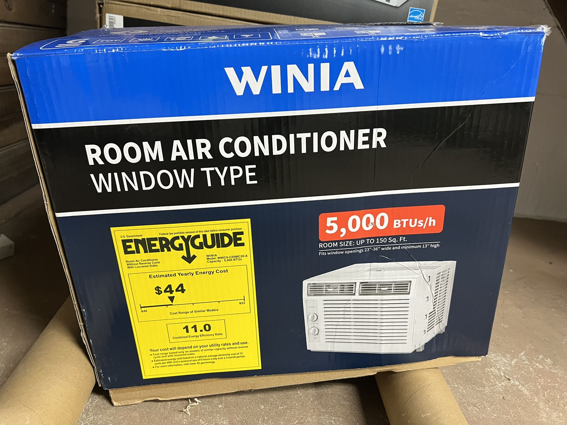 New in Box Winia 5,000 BTU WINDOW AIR CONDITIONER for Sale in ...