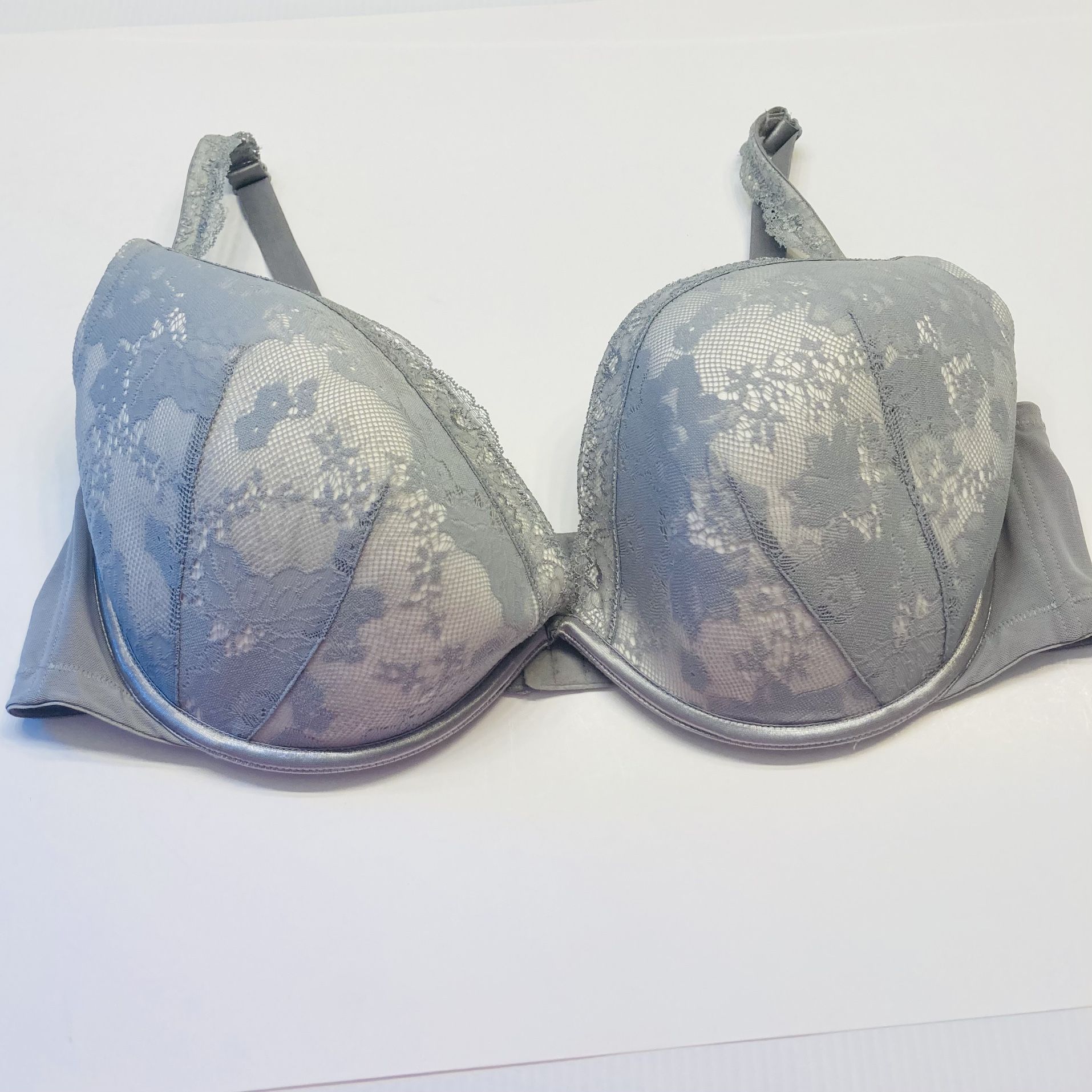 Cacique Modern Lace Unlined Full Coverage Underwire Bra Plus Size 46DD ...