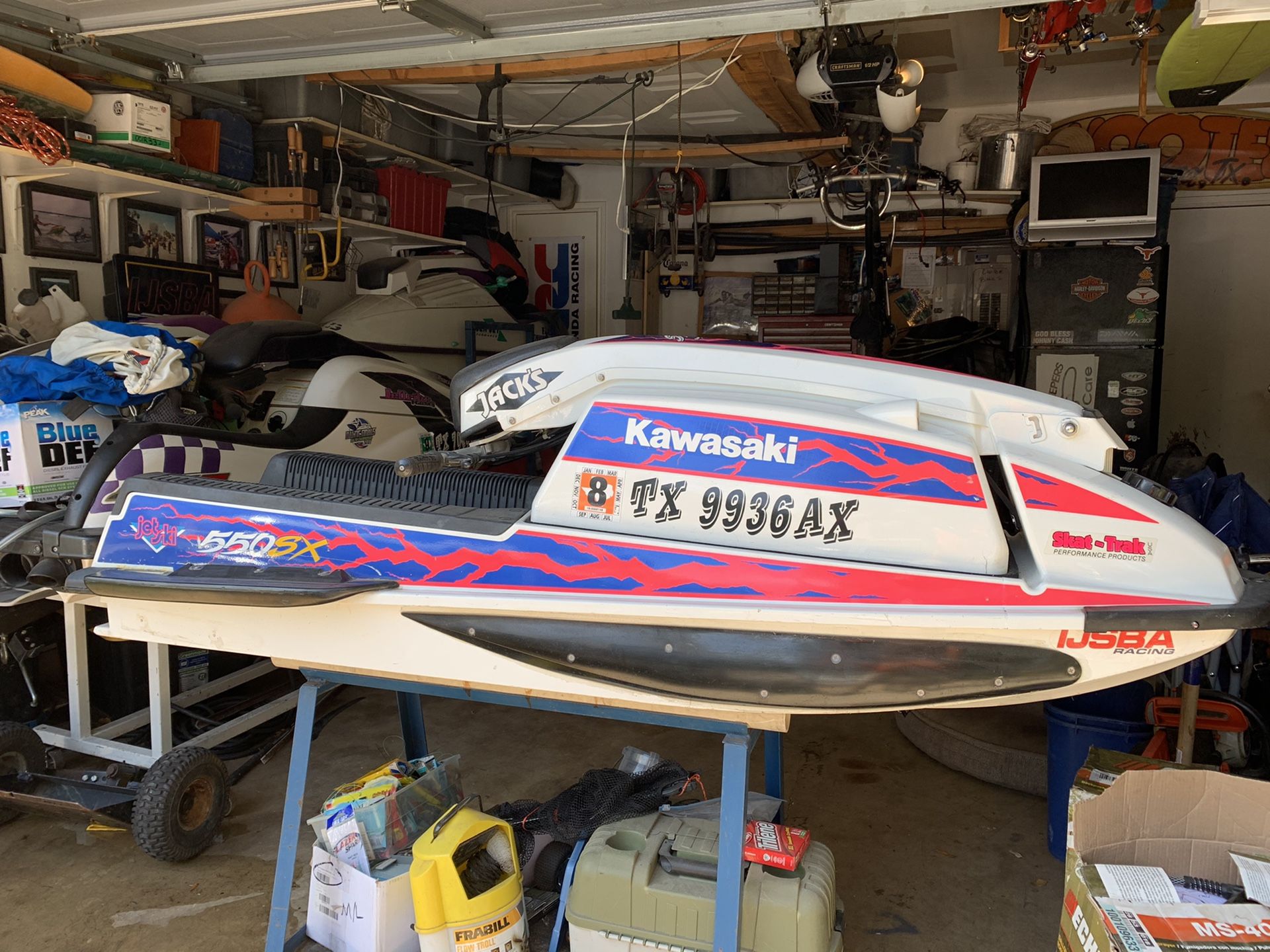 1993 Kawasaki 550sx Standup JetSki reed motor many rare parts for Sale ...
