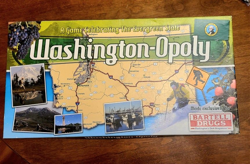 Original Washington -Opoly Board Game for Sale in Mountlake Terrace, WA ...