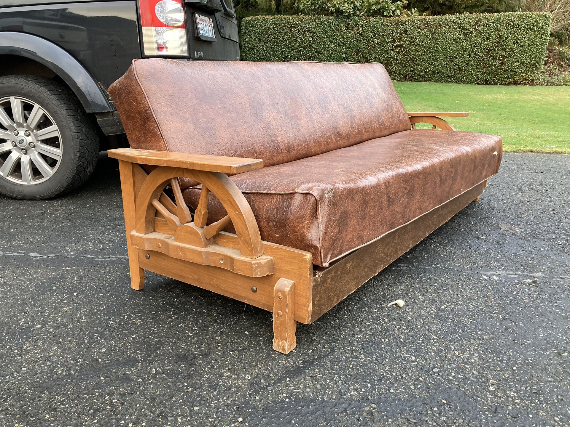 FREE - Vintage Retro Western Antique Couch Sofa Futon for Sale in ...