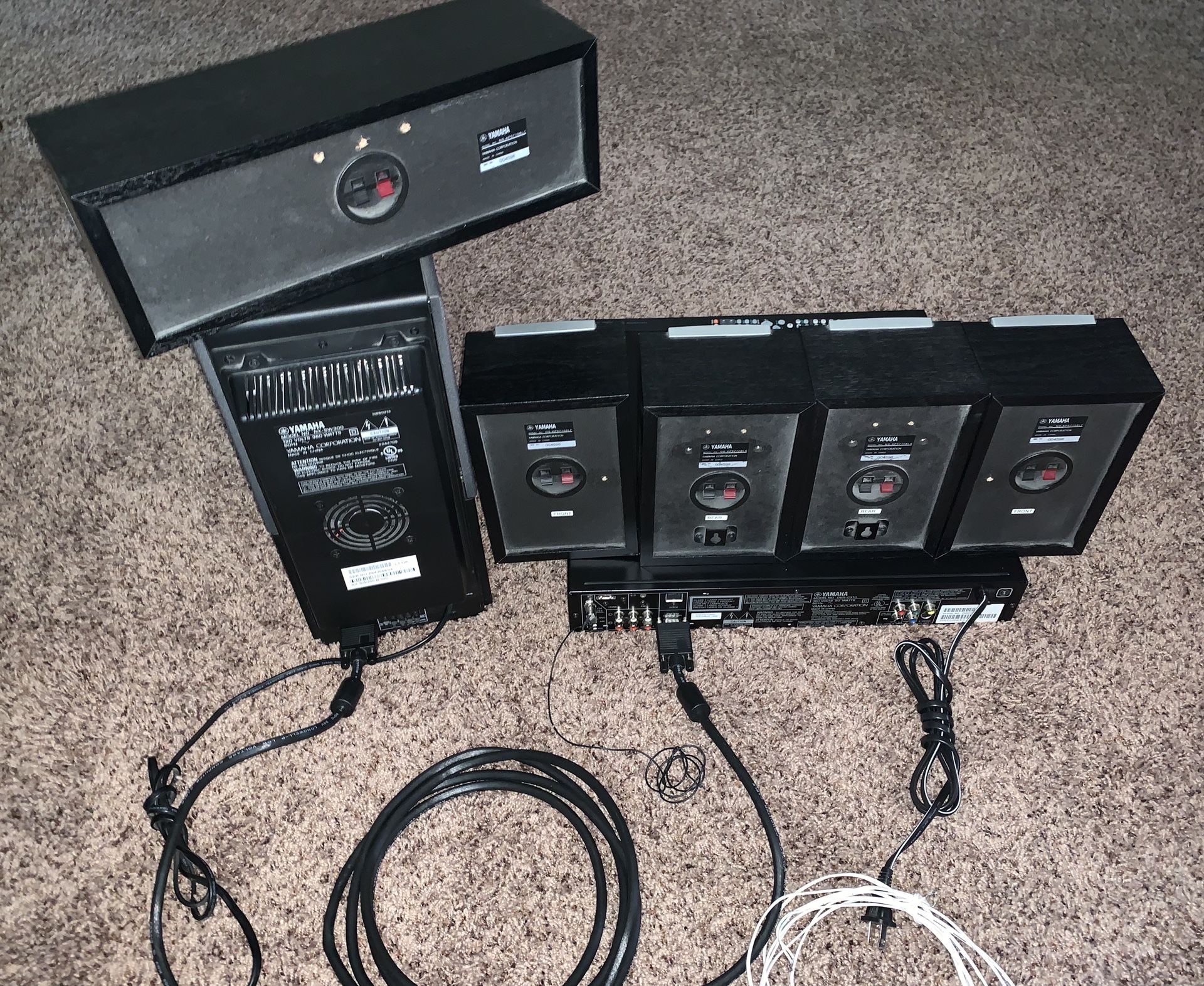 Yamaha NX-SW300 5.1 surround sound 5 disc DVD/CD changer for Sale in ...