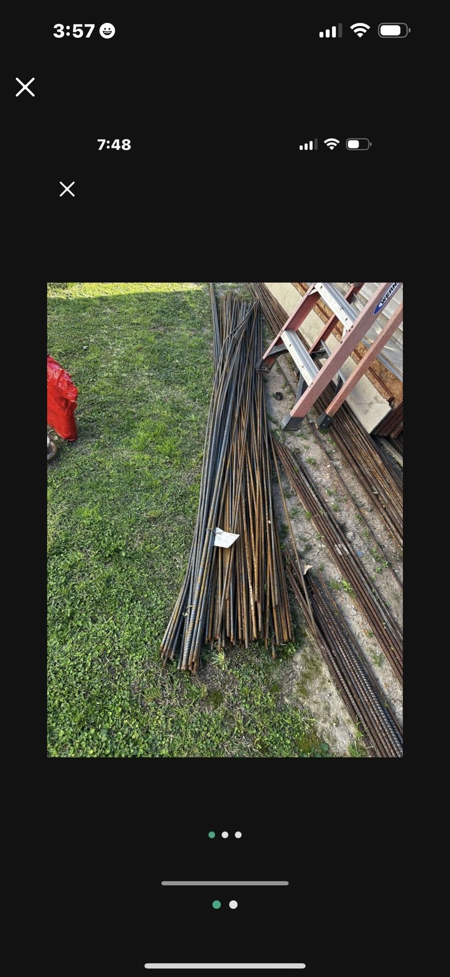 Rebar 10 Feet Long Rebar Number #3 for Sale in Pasadena, TX - OfferUp
