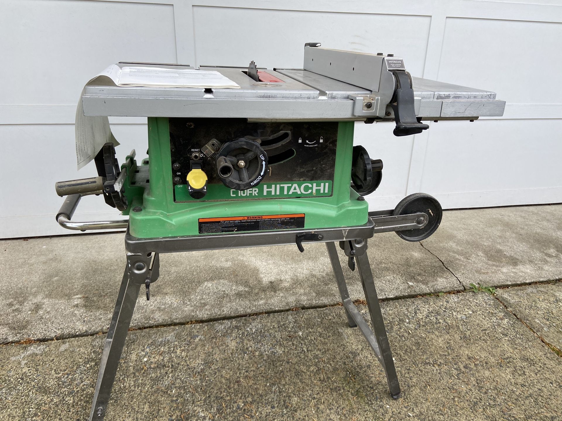 Hitachi Portable Job Site Table Saw- Model C10FR for Sale in Seattle ...