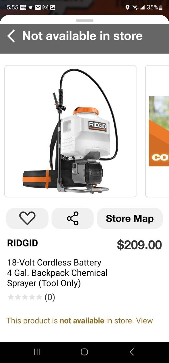 Ridgid 18v 4 Gallon Backpack Chemical Sprayer Brand New (Price Is Firm ...