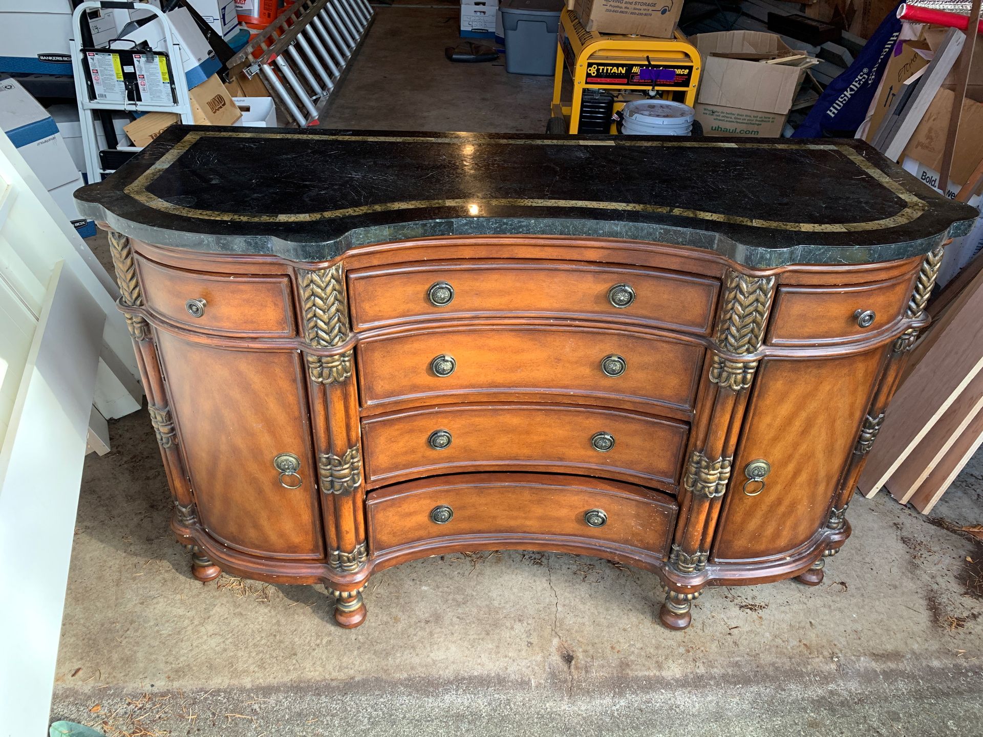 53L x21Dx 32H Chest with granite top for Sale in Lakewood, WA - OfferUp