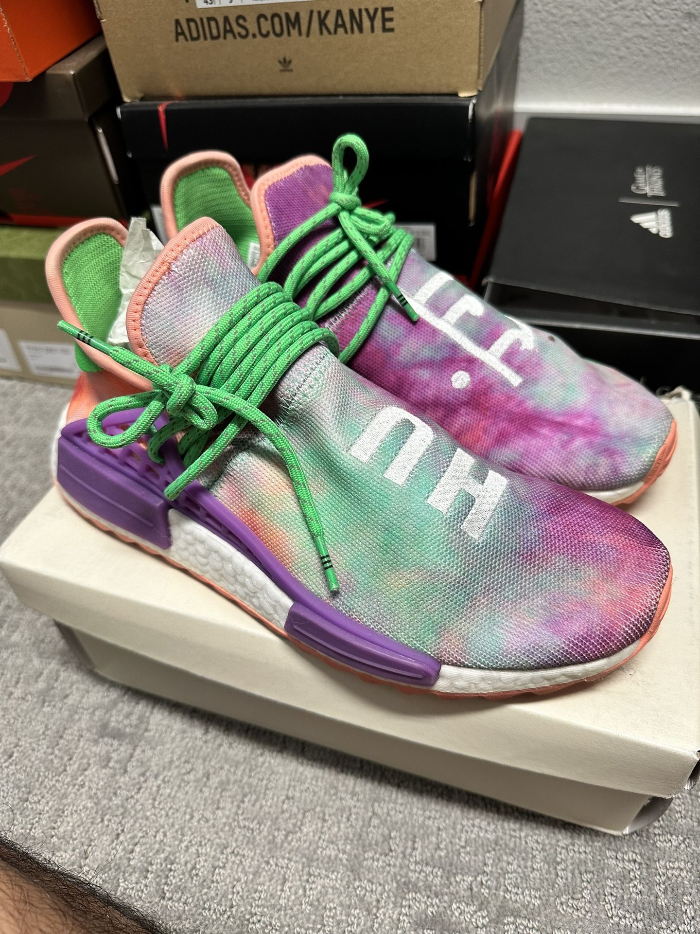 Human Race Adidas Size 9.5 Holi for Sale in Rowlett, TX - OfferUp