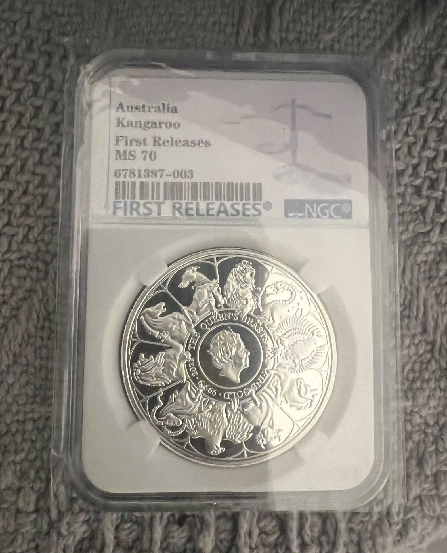 Silver Graded Coin 1oz 2021 Great Britain Queen's Beasts Complete for ...