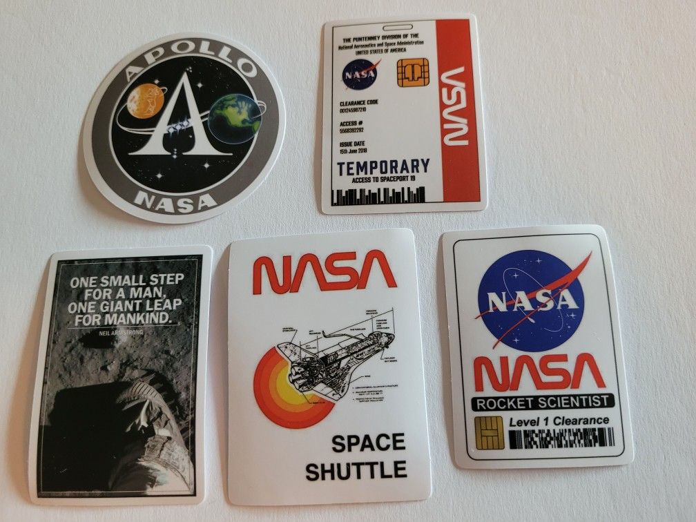 Id Badge Nasa Rocket