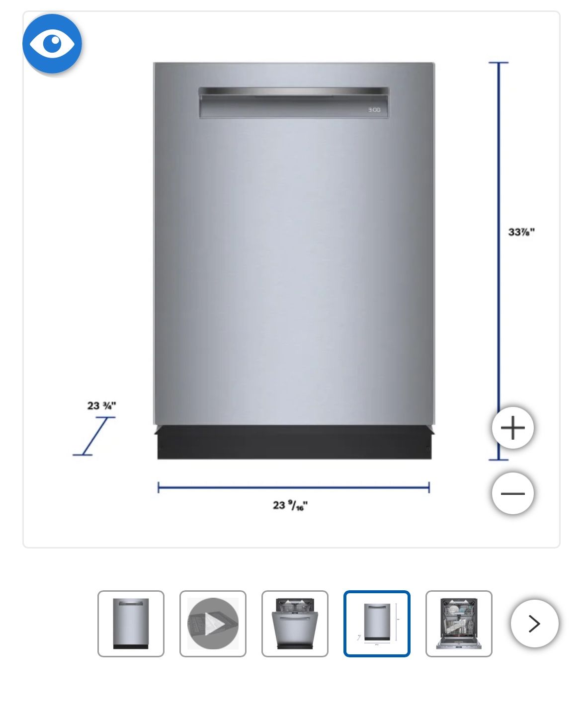 Bosch Benchmark Series Top Control Pocket Handle Dishwasher, Stainless ...