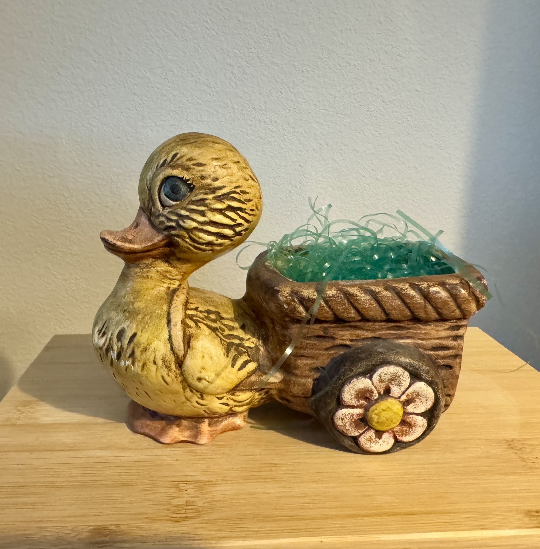 Vintage Yellow Duck Planter with Flower Cart for Sale in Renton, WA ...