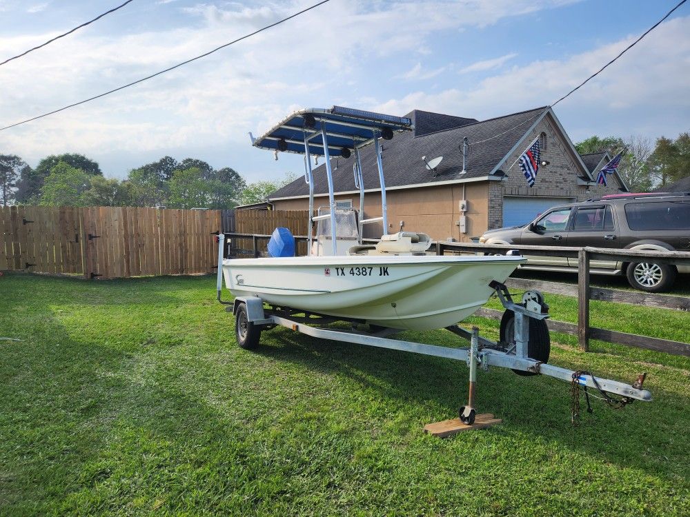 2000 Scout Bay Boat 16ft for Sale in Alta Loma, TX - OfferUp
