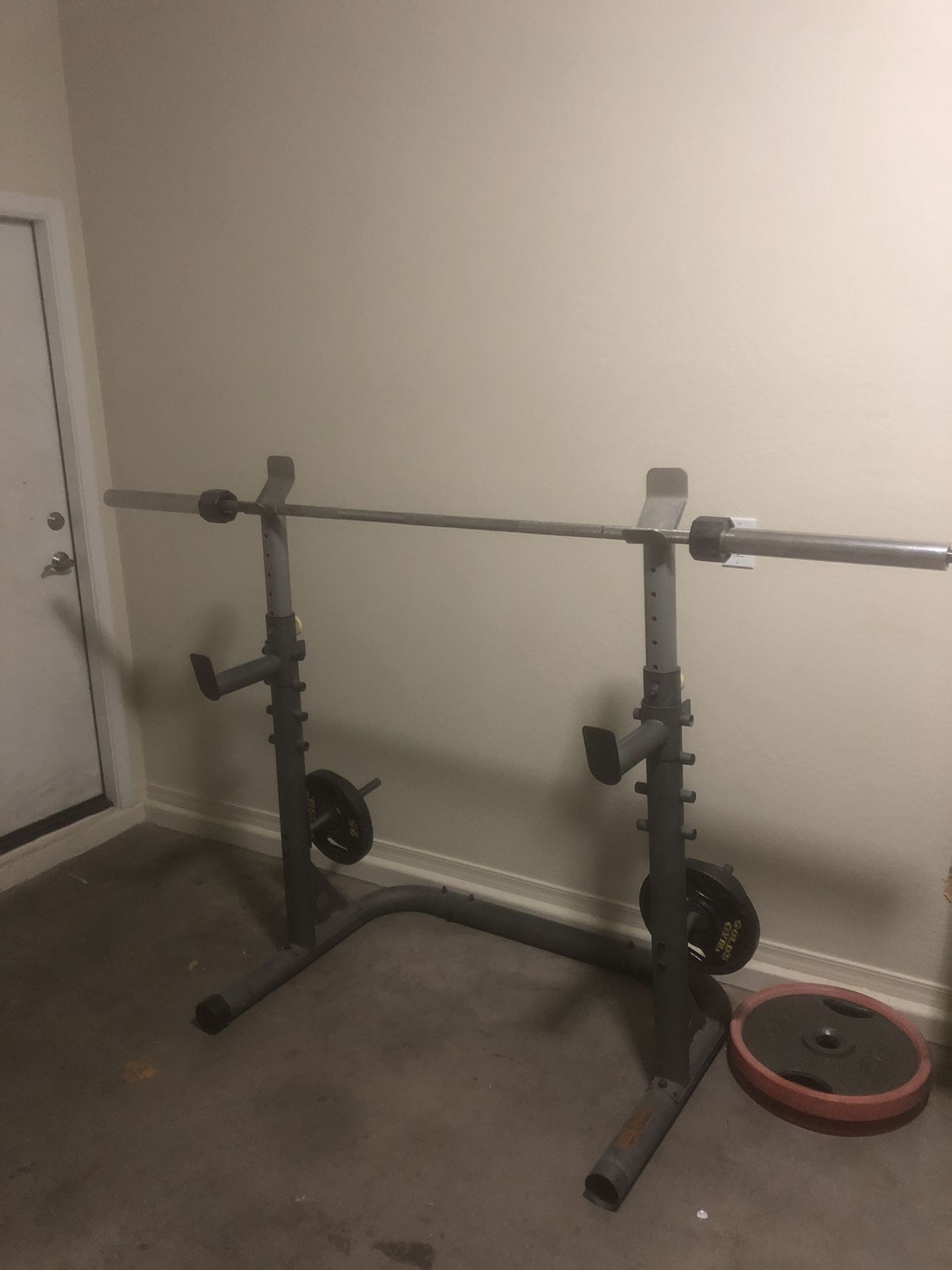 Gold’s Gym Olympic Bench/Set(Had to change price due to demand and ...