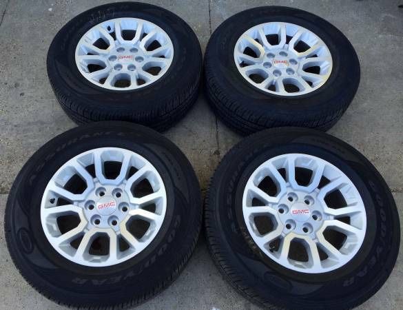 18” Chevy GMC Factory Rims And Tires Original Wheels Silverado Sierra Yukon Tahoe Rines con ...