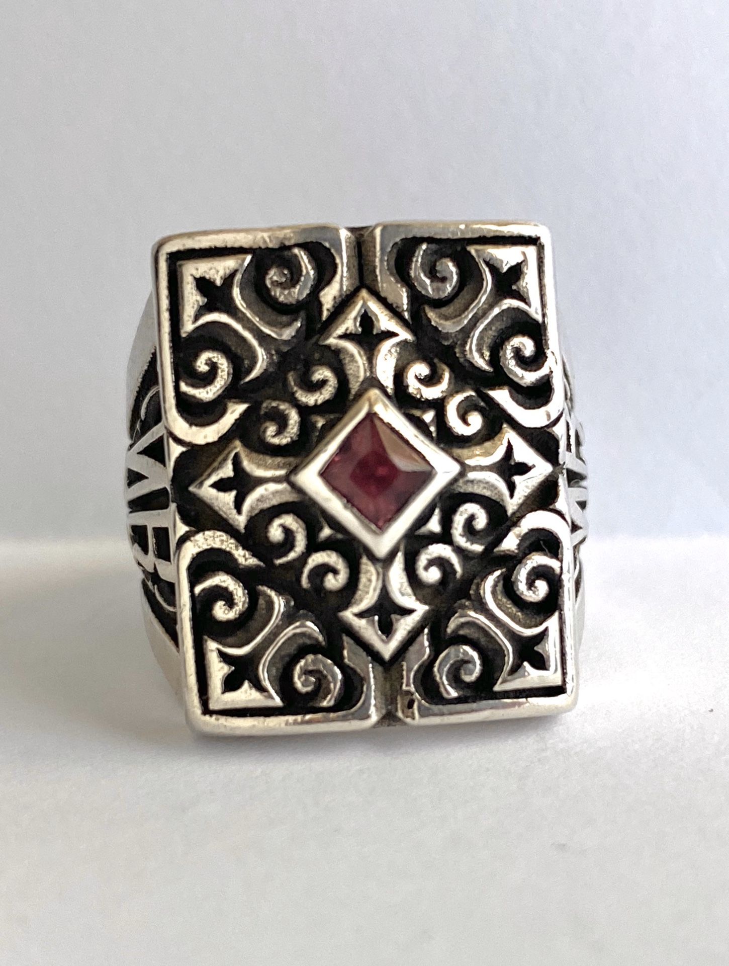 Night Rider Ring Solid Sterling Silver 925 Ladies Ring 5.5 for Sale in ...