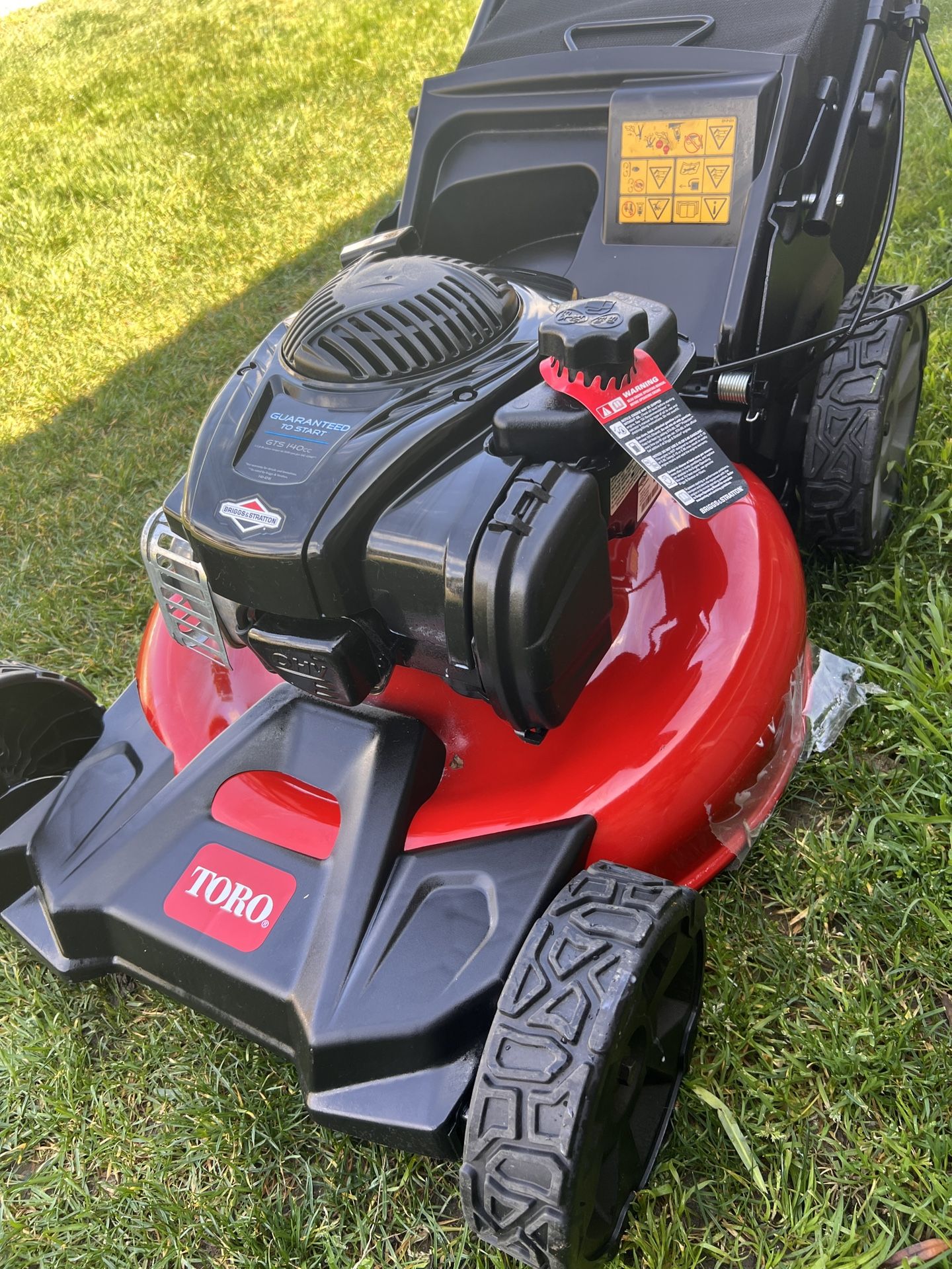 LAWN MOWER TORO SMART STOW SELF PROPELLED REAR WHEELS DRIVE NEW ...