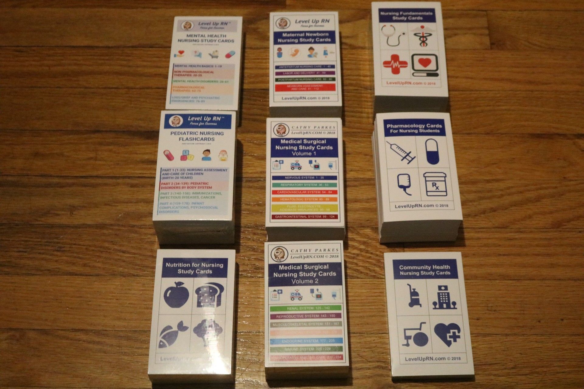 Cathy Parkes Study Cards 8 Pack Level Up RN for Sale in Chicago, IL ...