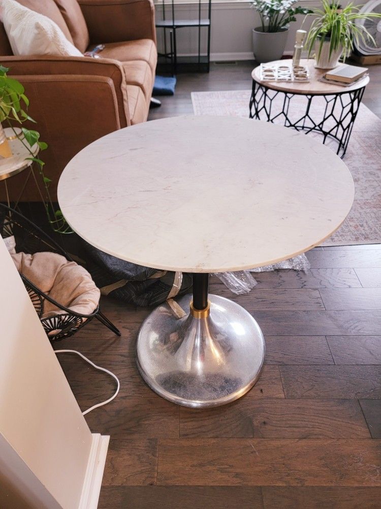 CB2 Hackney Marble Table for Sale in Erial NJ OfferUp