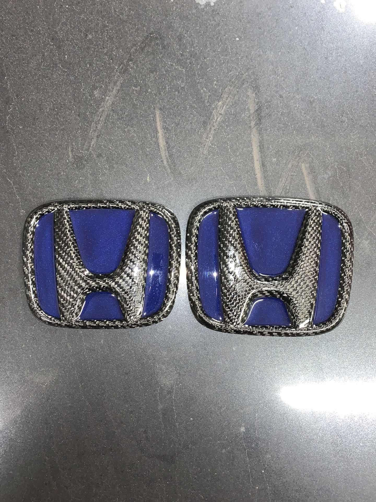 Blue Honda Badge