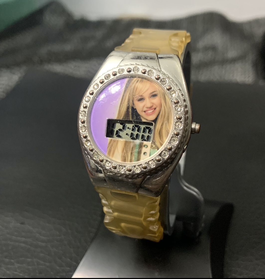 Vintage Disney Hannah Montana Digital Kids Watch Gem Bezel for Sale in ...