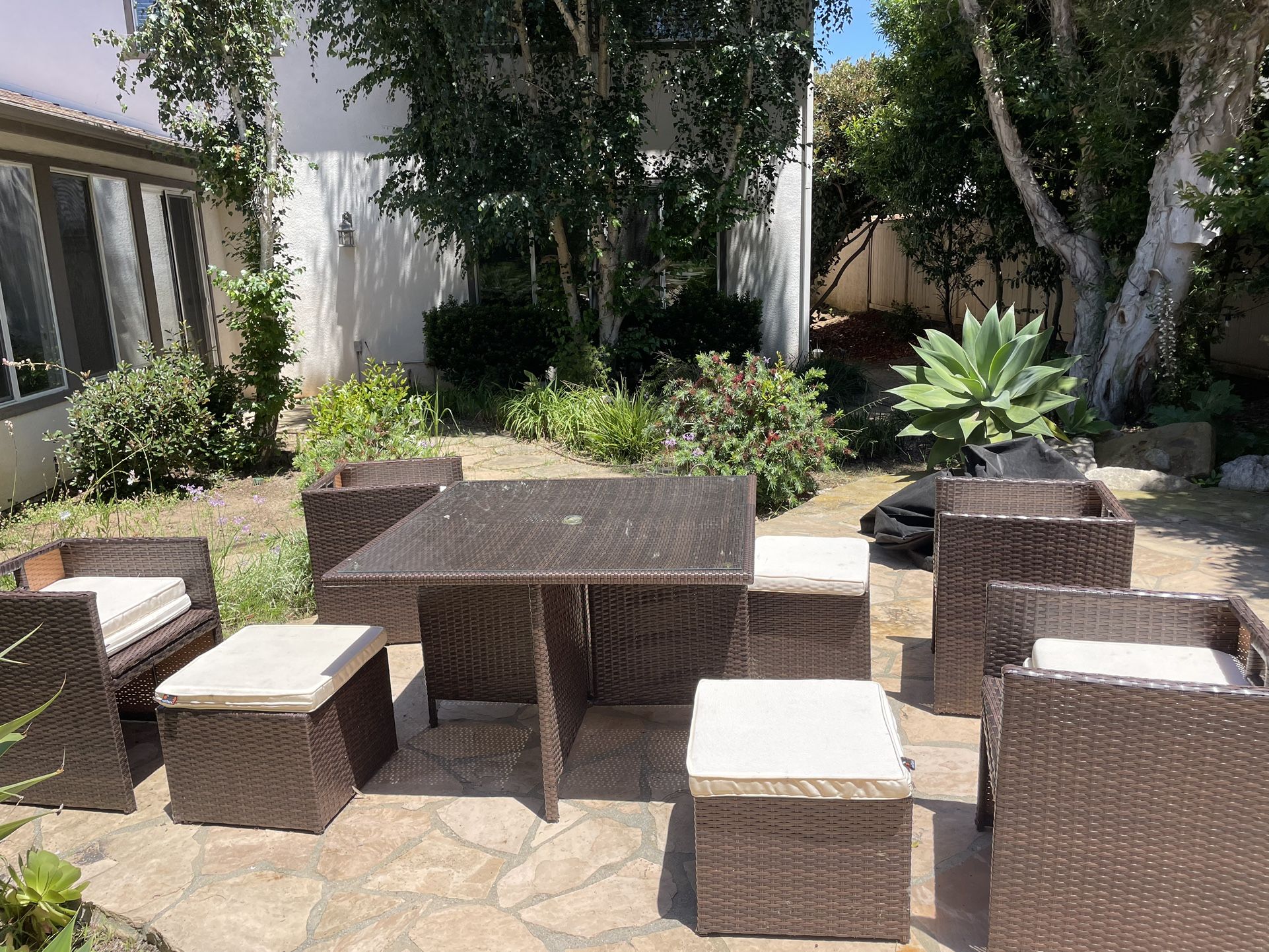 9 Pieces Patio Dining Set Outdoor Conversation Set for Sale in San ...