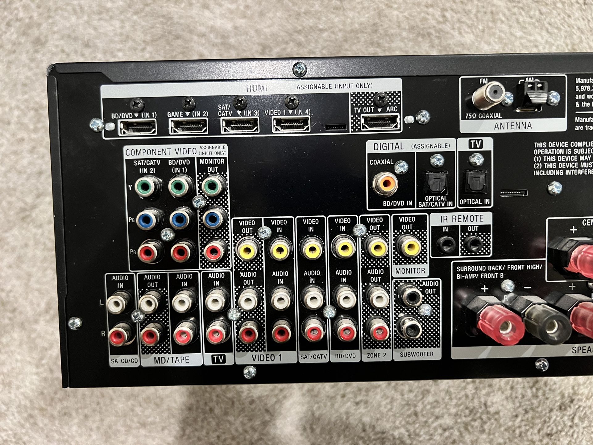 Sony STR-DH820 AV 7.2 Surround Receiver for Sale in Fuquay-varina, NC ...